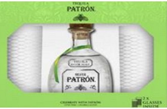 Patron Silver w/ 2 Highball Gls - NC ABC Commission