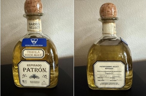 Patron Reposado Barrel Top Golf - NC ABC Commission
